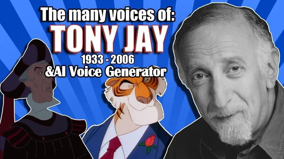 How Can Tony Jay Voice Reproduced with AI Voice Generator?